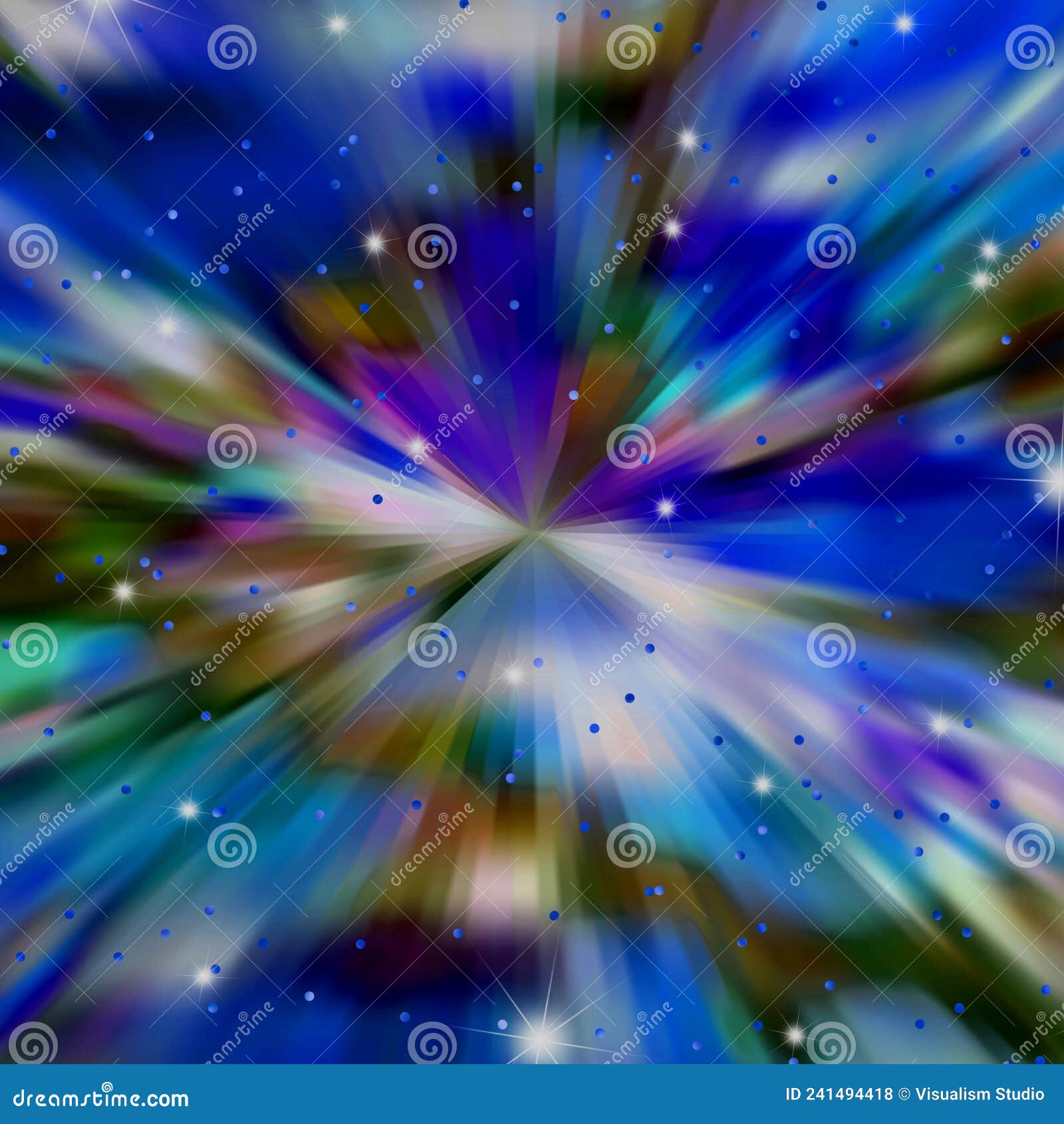 Abstract Glitter Dark Blue Blurring Shiny Distorted Chromatic Dynamic ...