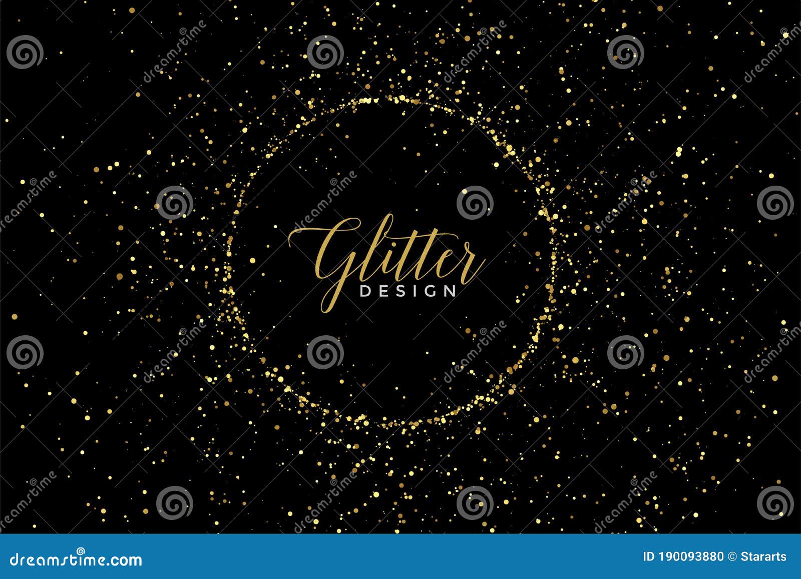 Abstract Glitter Sparkle Burst Frame Background Design Stock Vector ...