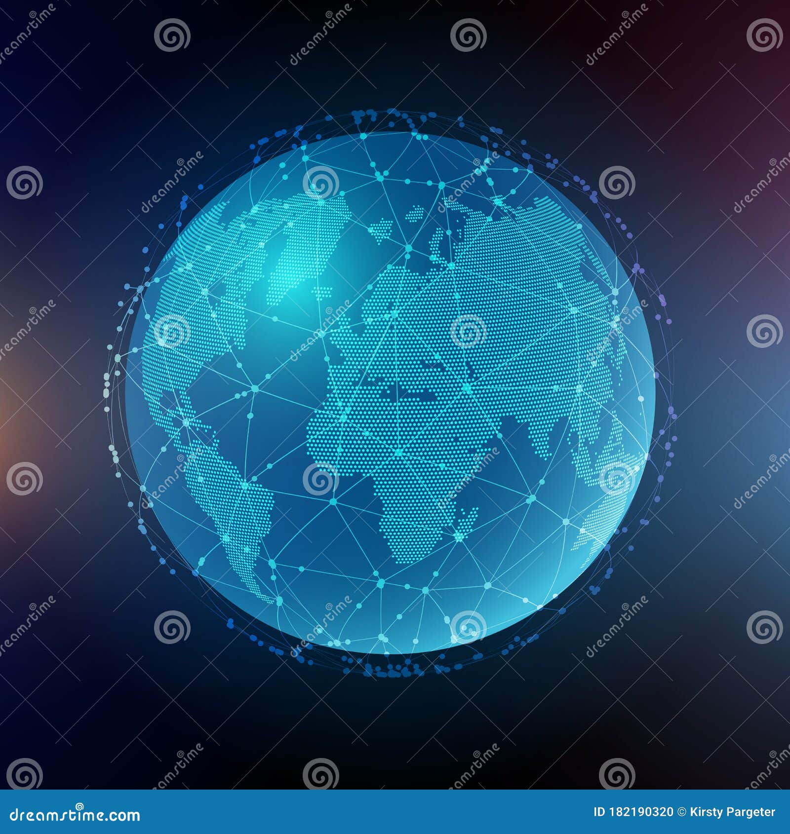 Abstract Global Communications Background Stock Vector - Illustration of world, business: 182190320