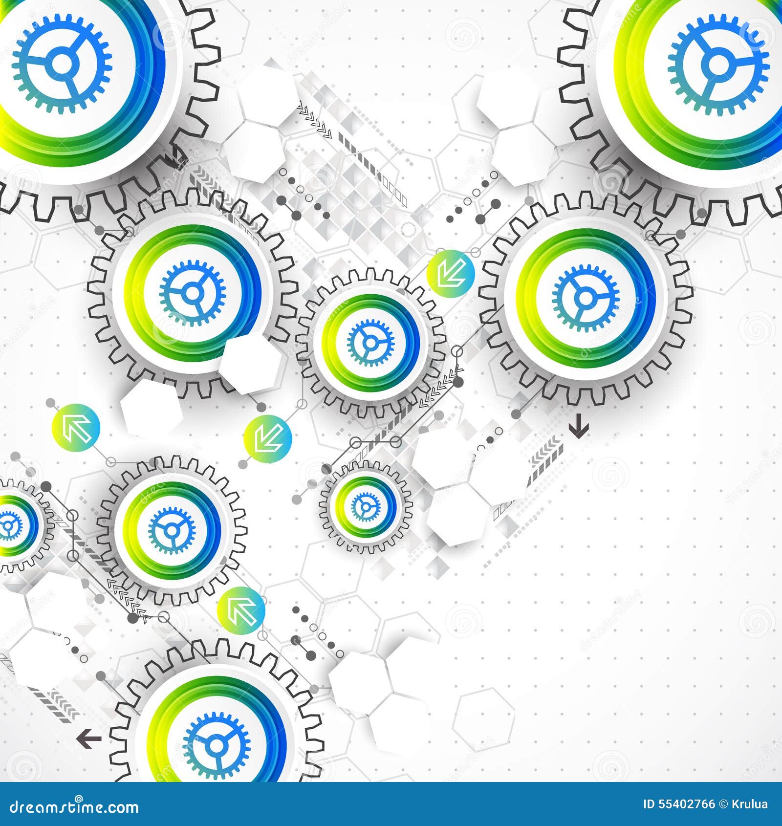 Abstract Global Computer Technology Vector Concept. Stock Vector ...