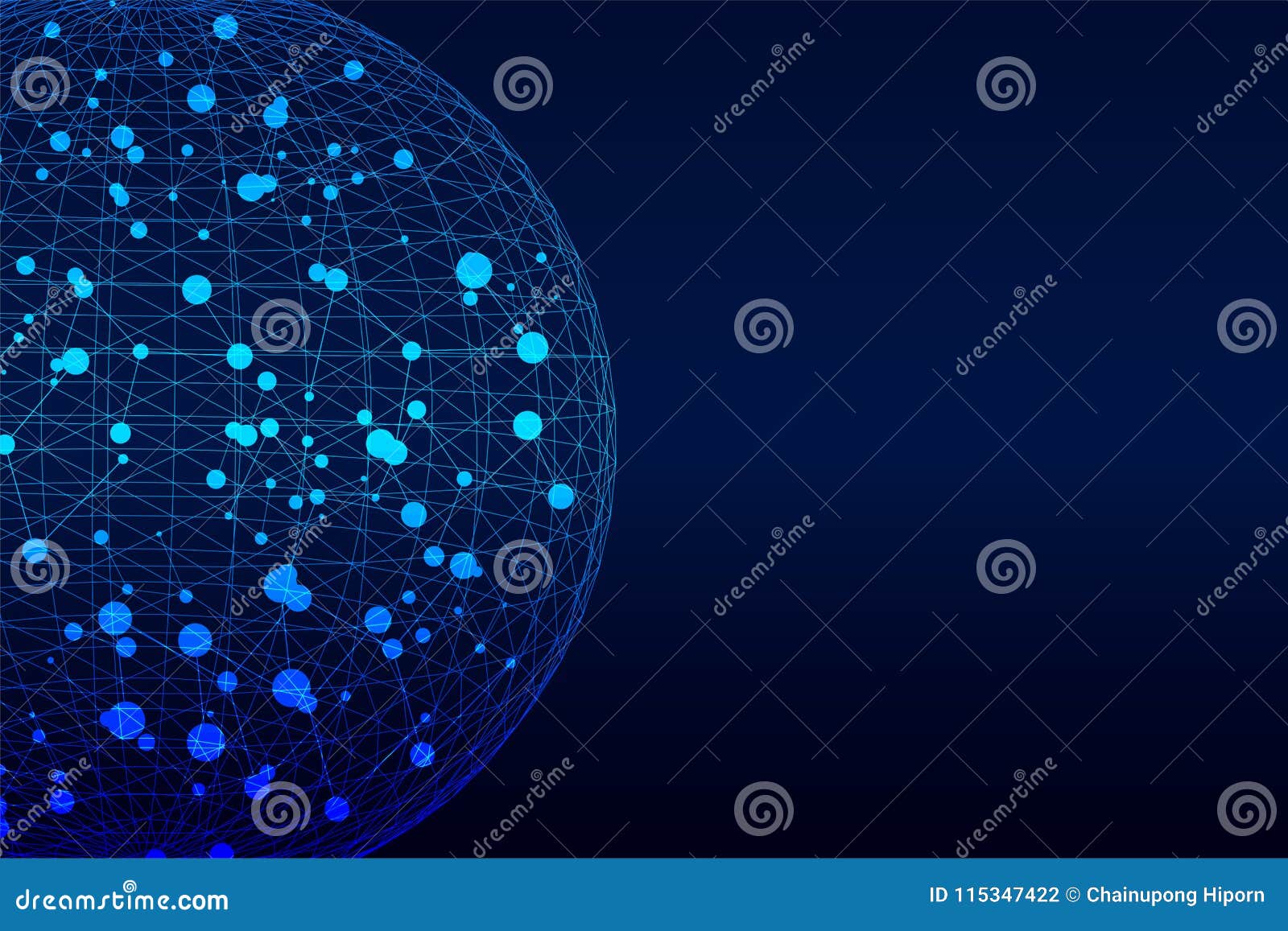 Abstract Global Digital Connection and Future Technology Concept ...