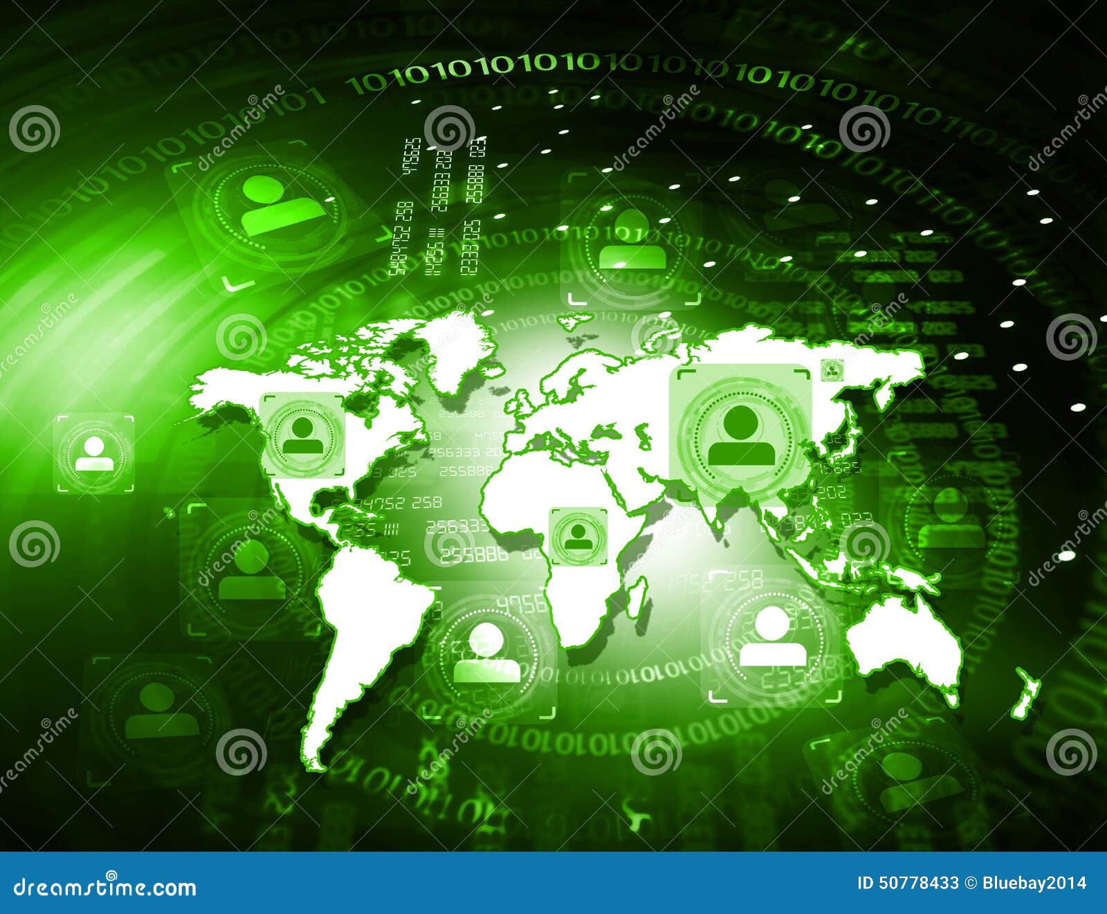 Abstract Global People Connection Stock Illustration - Illustration of ...