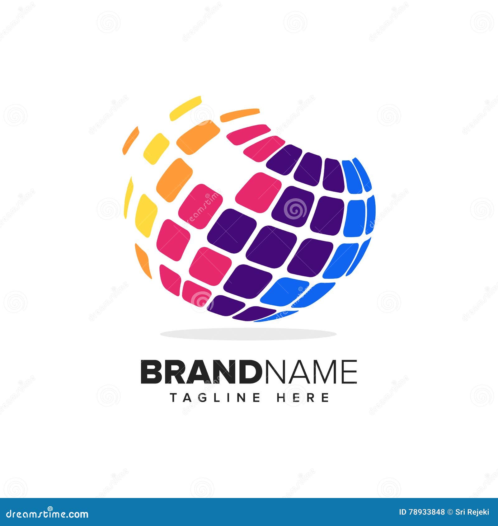 Abstract Global Pixel Symbol Stock Illustration - Illustration of ...