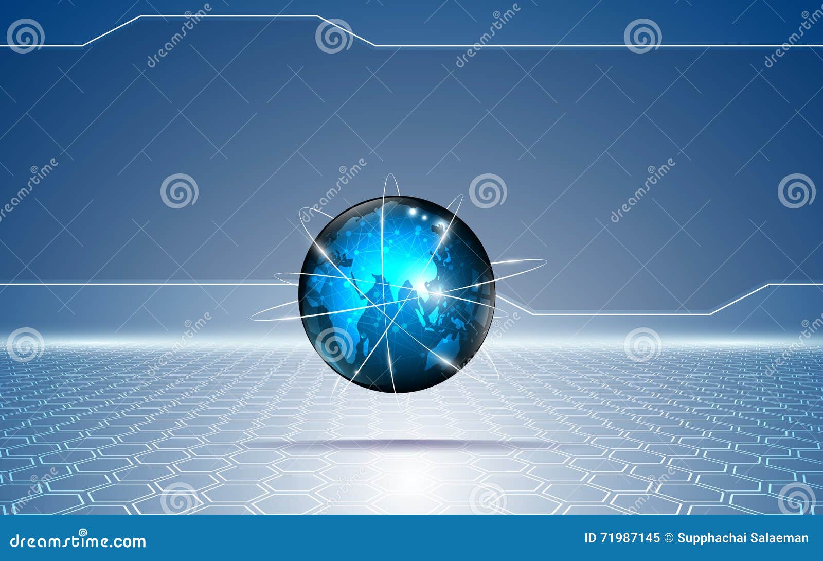 Abstract Global Sci Fi Logo Design Tech Innovation Concept Background ...