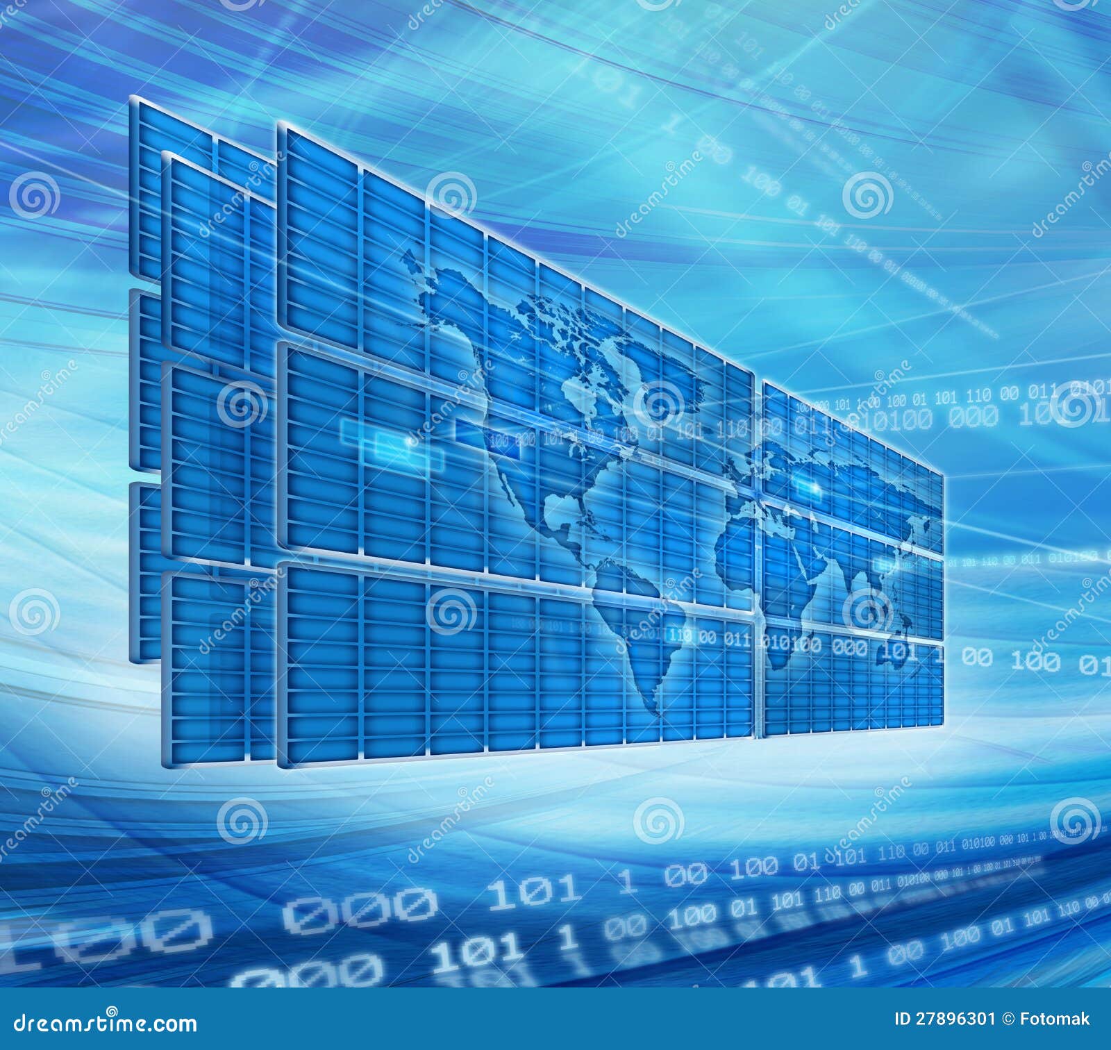 Abstract Global Technology Background Stock Illustration - Illustration ...