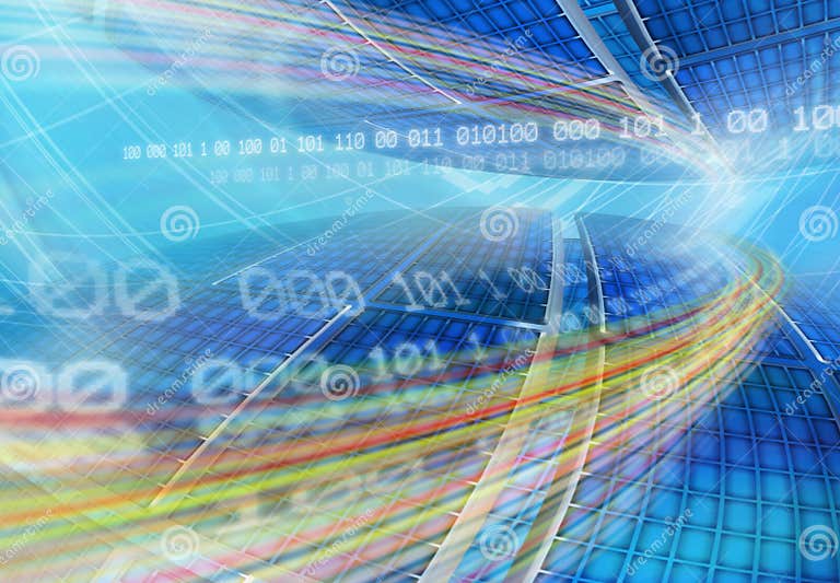 Abstract Global Technology Background Stock Illustration - Illustration ...