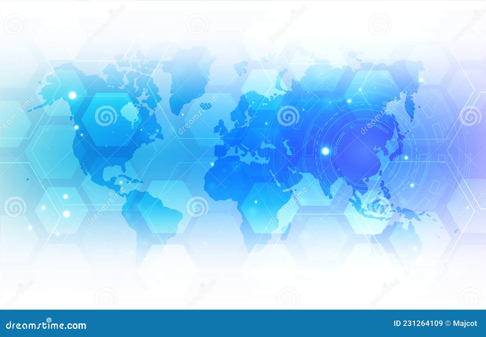 Abstract global technology stock vector. Illustration of laser - 231264109