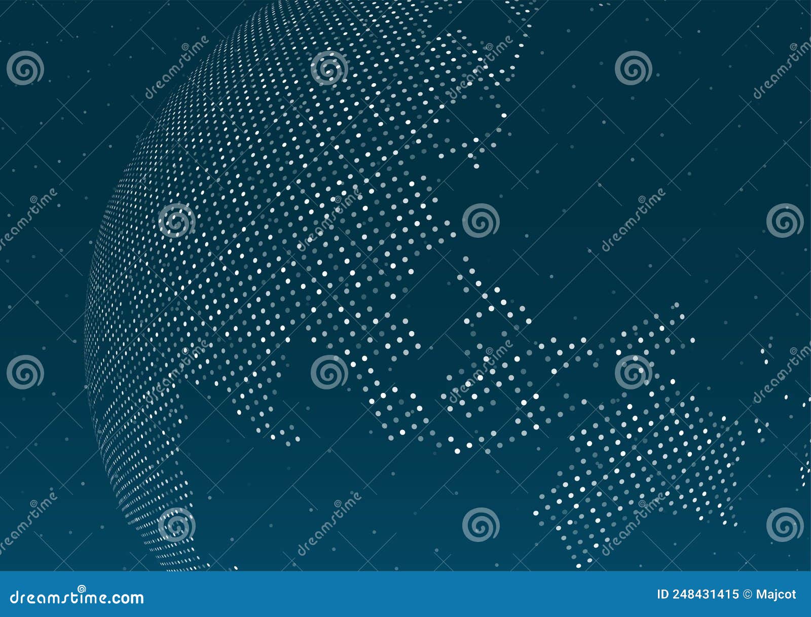 Abstract global technology stock vector. Illustration of network ...