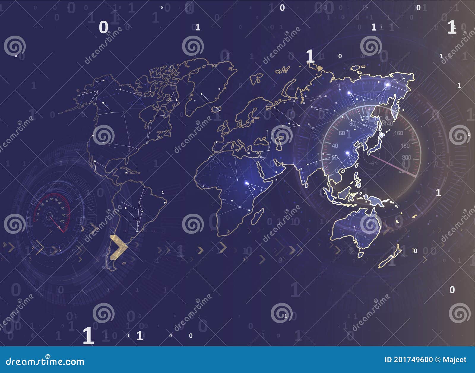 Abstract Global Traffic Design Stock Vector - Illustration of community ...