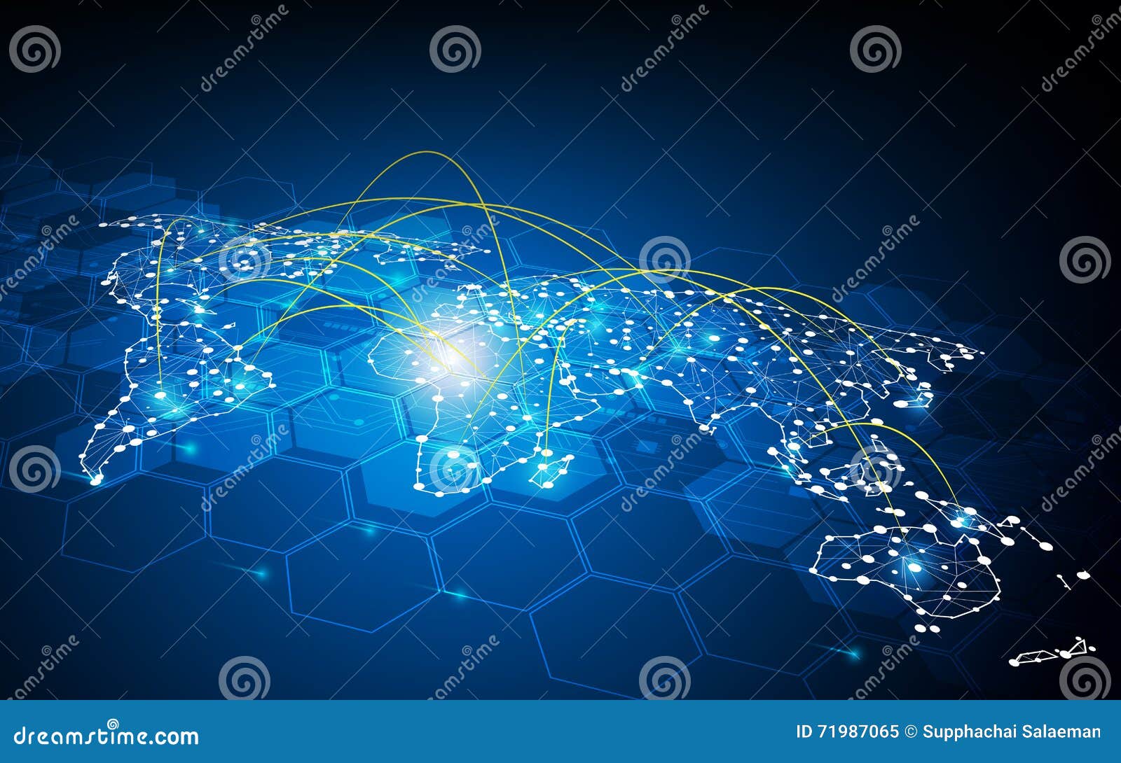 Networking Connection Concept, Router With Colored Lan Cables. 3 Stock ...
