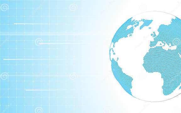 Abstract Global World Map Circle Texture with Rectangle Pattern Clean ...