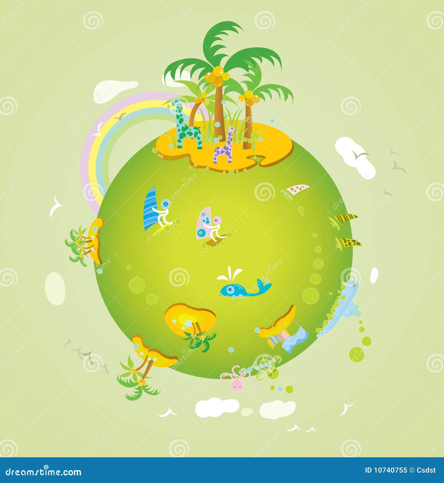 Abstract globe stock vector. Illustration of artistic - 10740755