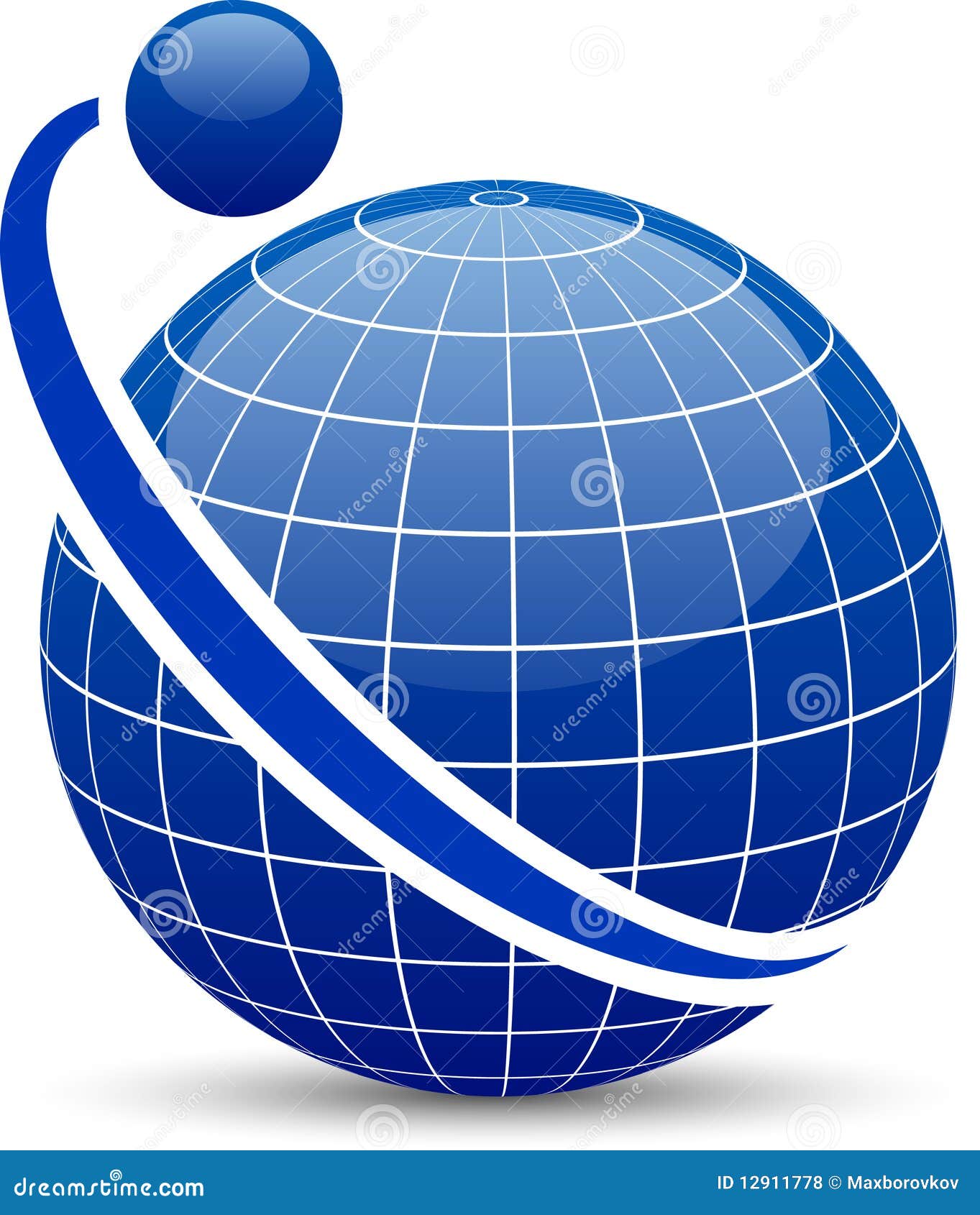 Abstract globe. stock vector. Illustration of blue, objects - 12911778