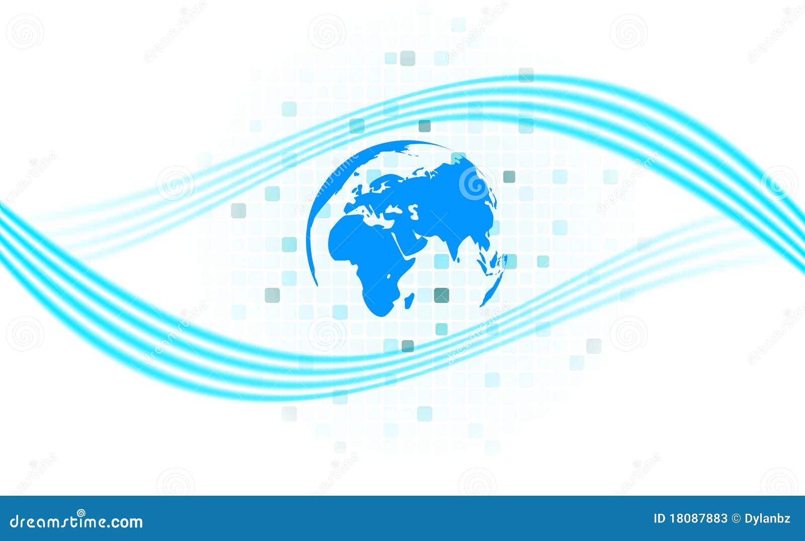 Abstract globe stock vector. Illustration of blue, planisphere - 18087883