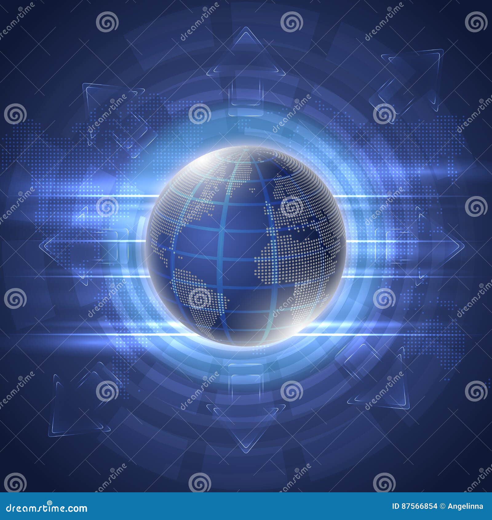Abstract globe background stock vector. Illustration of beam - 87566854