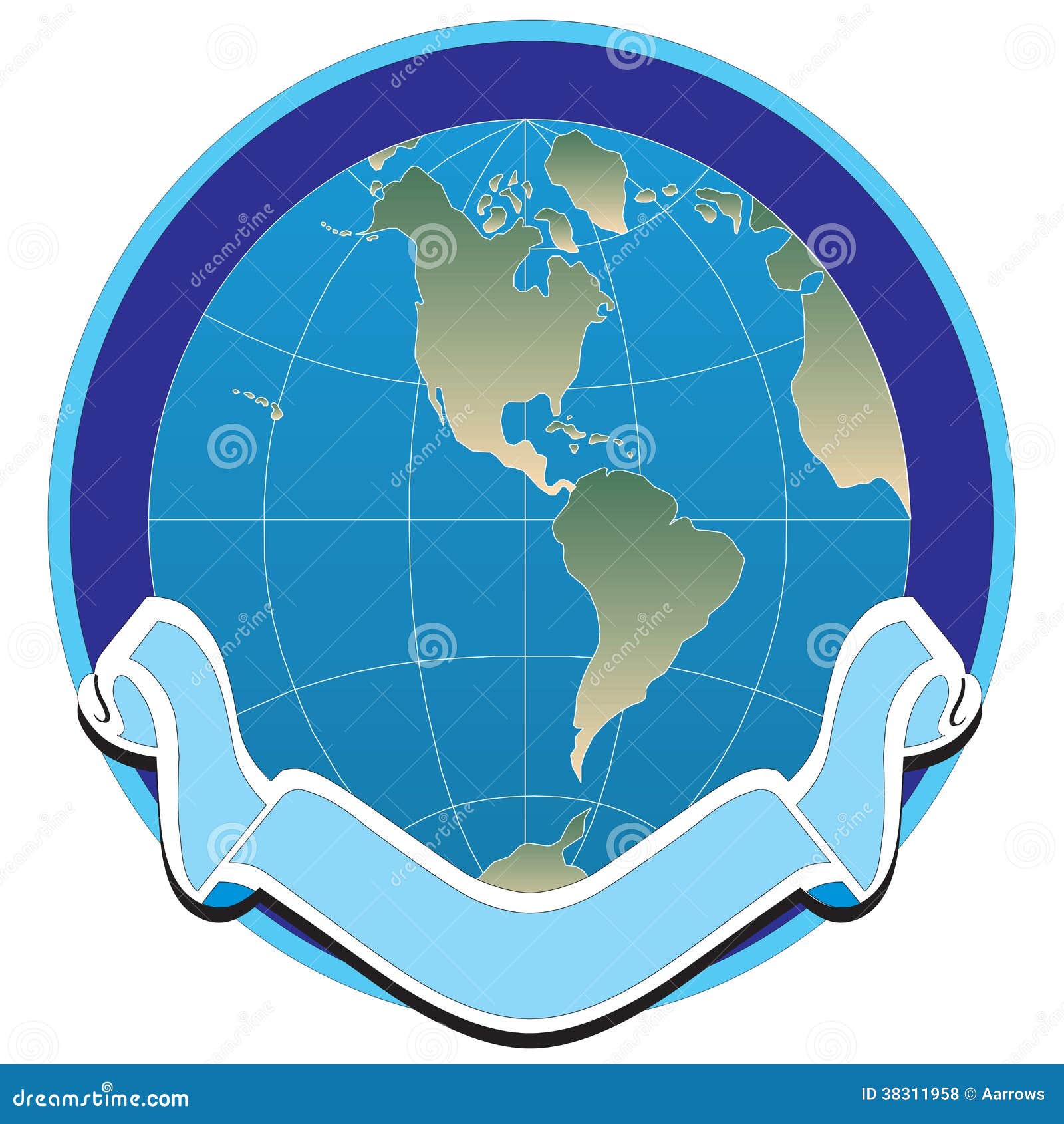 Abstract Globe Banner. Vector Illustration Stock Vector - Illustration ...