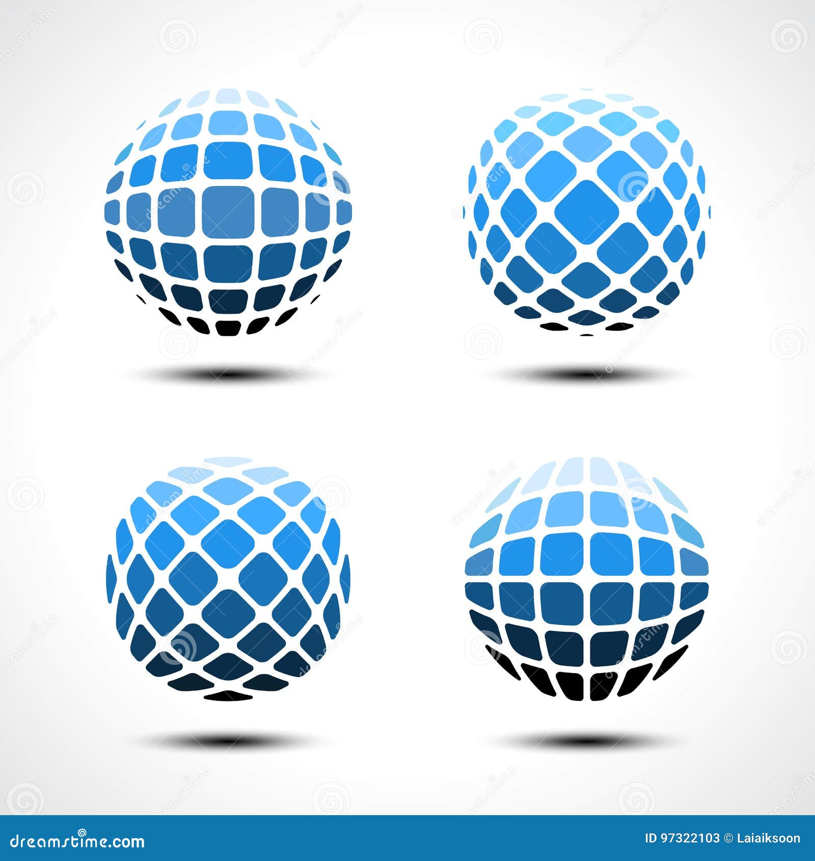 Abstract globe design icon stock vector. Illustration of logo - 97322103
