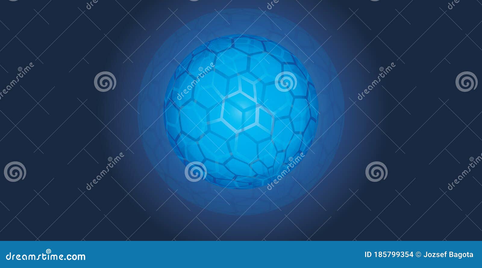 Abstract Globe Design - Wide Layout, Vector Design Template with Copy ...