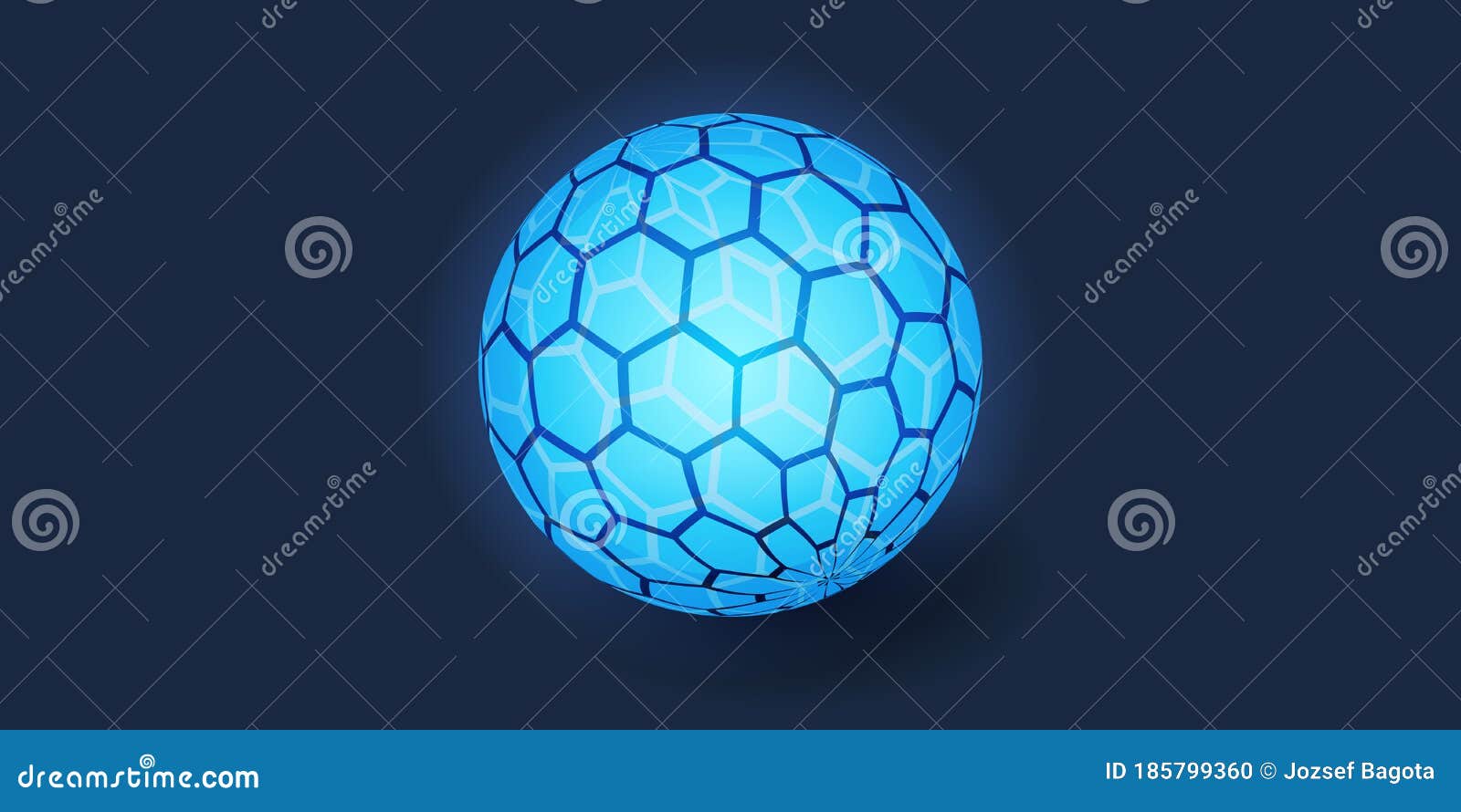 Abstract Globe Design - Wide Layout, Vector Design Template with Copy ...