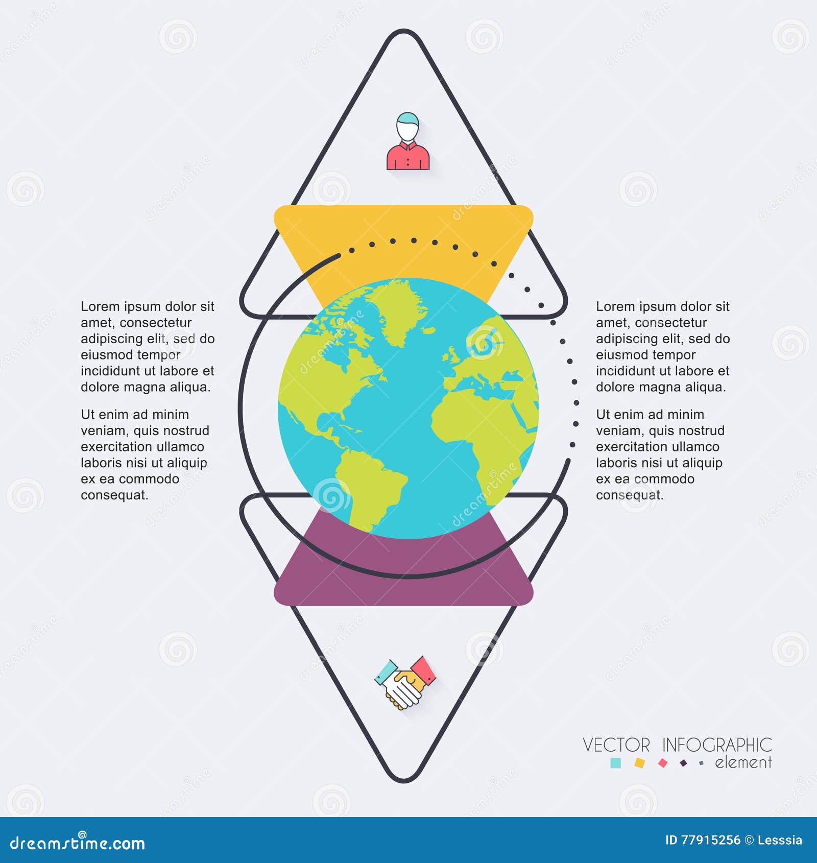 Abstract Globe Digital Illustration for Infographic. Can Be Used Stock ...