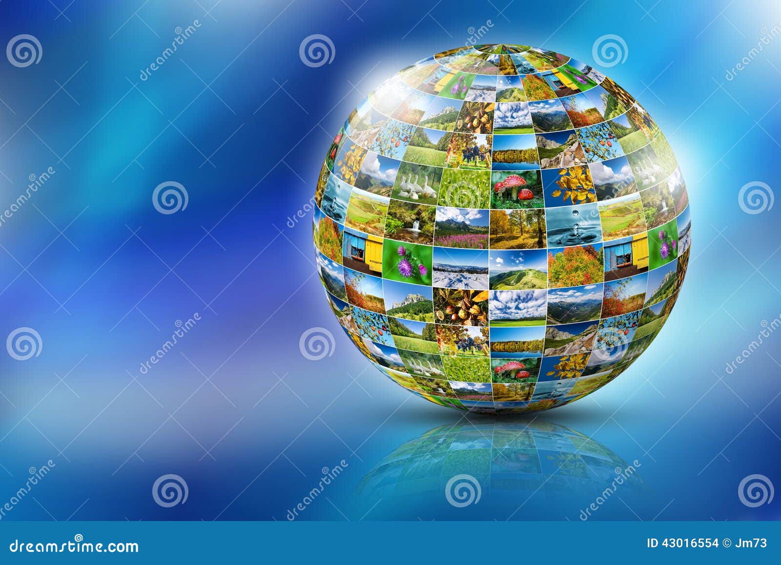 Abstract Globe Formed by Nature Photos Stock Photo - Image of variety ...
