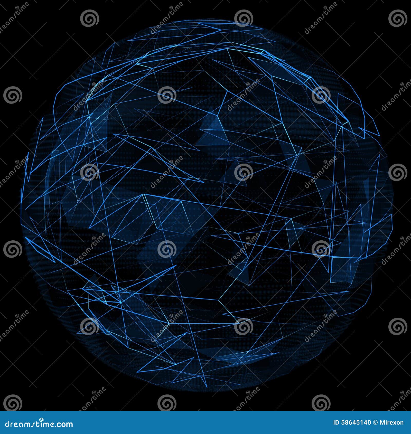 Abstract Globe Glow Blue Line Stock Photo - Image of design, earth ...