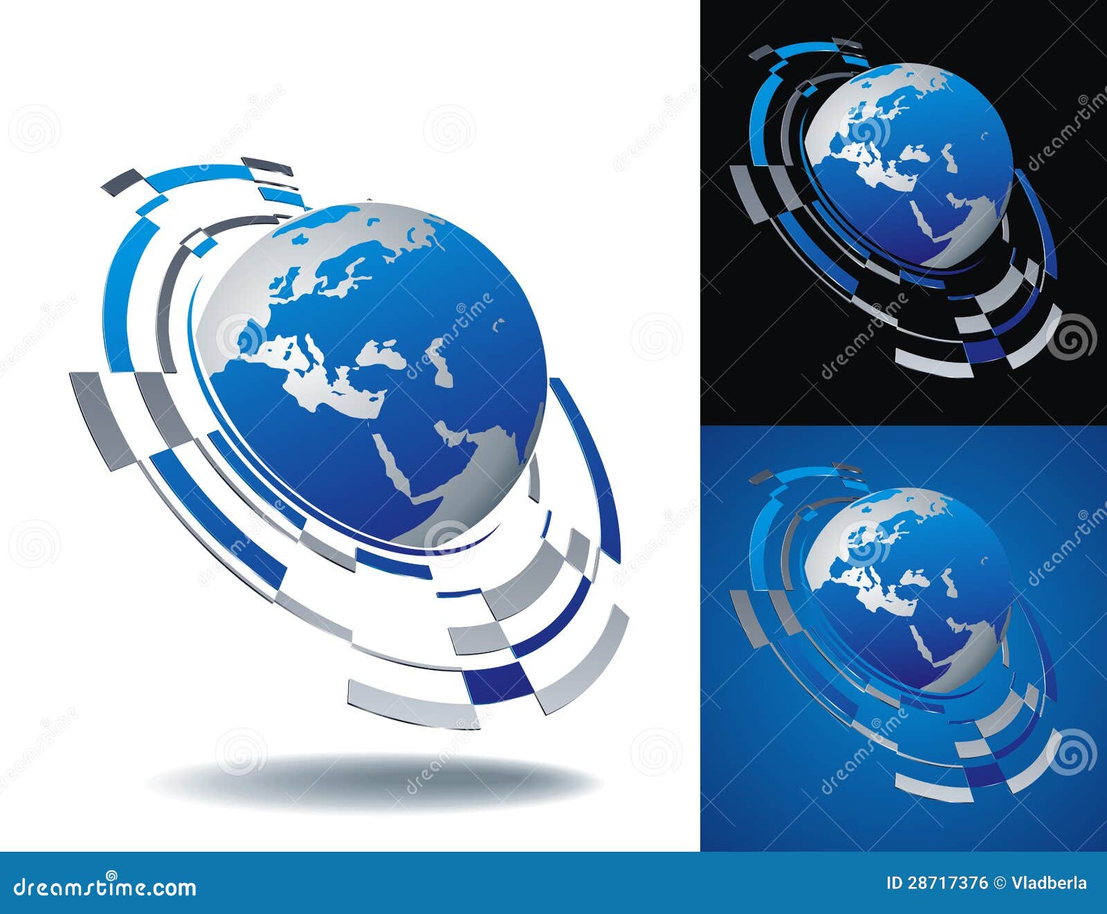 Abstract globe icon set stock vector. Illustration of arrow - 28717376