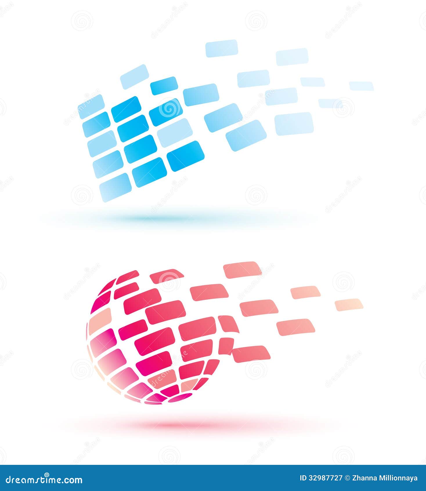 Abstract Globe Icons, Business Concept Stock Vector - Illustration of ...