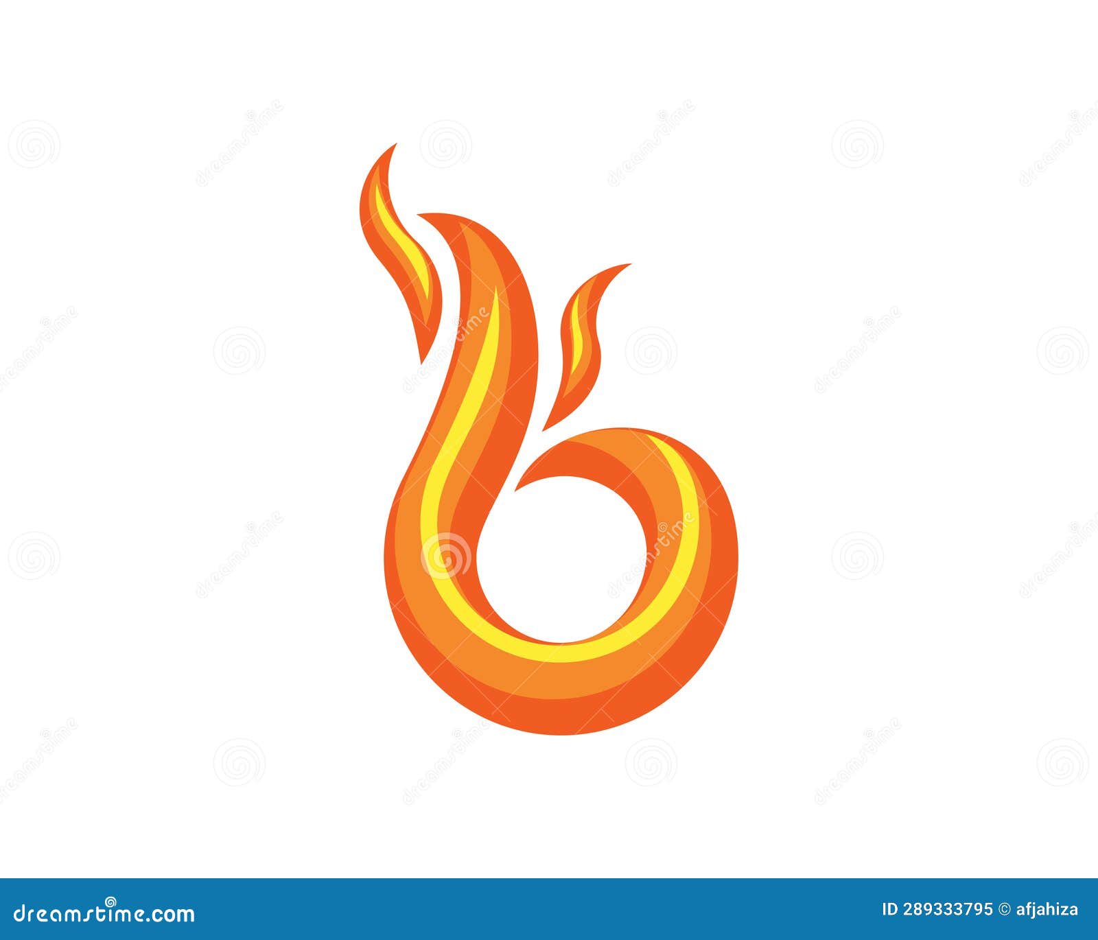 B Fire Logo Template Initial Stock Vector - Illustration of initial ...