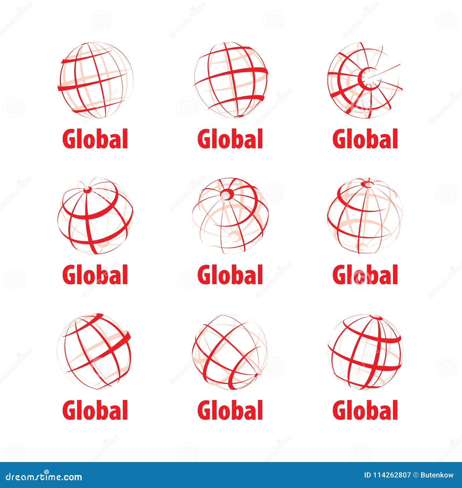 Vector logo globe stock vector. Illustration of abstract - 114262807