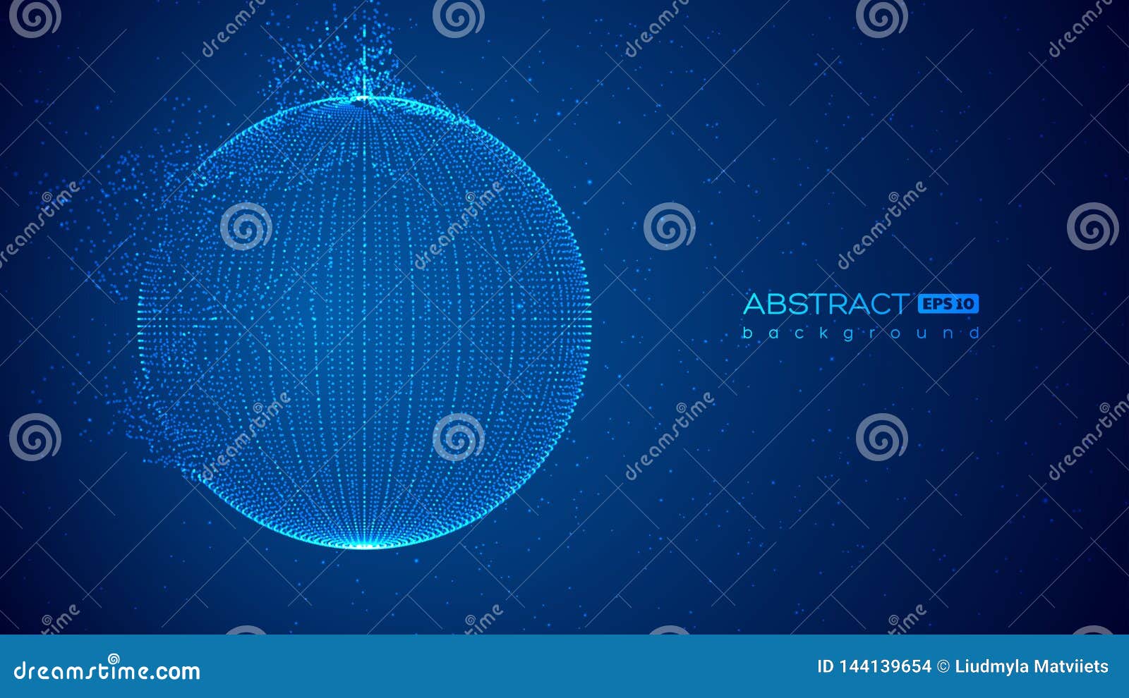 Abstract Globe Particles Sphere. Stock Vector - Illustration of network ...