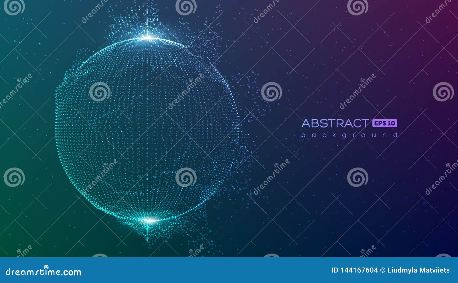 Abstract Globe Particles Sphere. Stock Vector - Illustration of debris ...