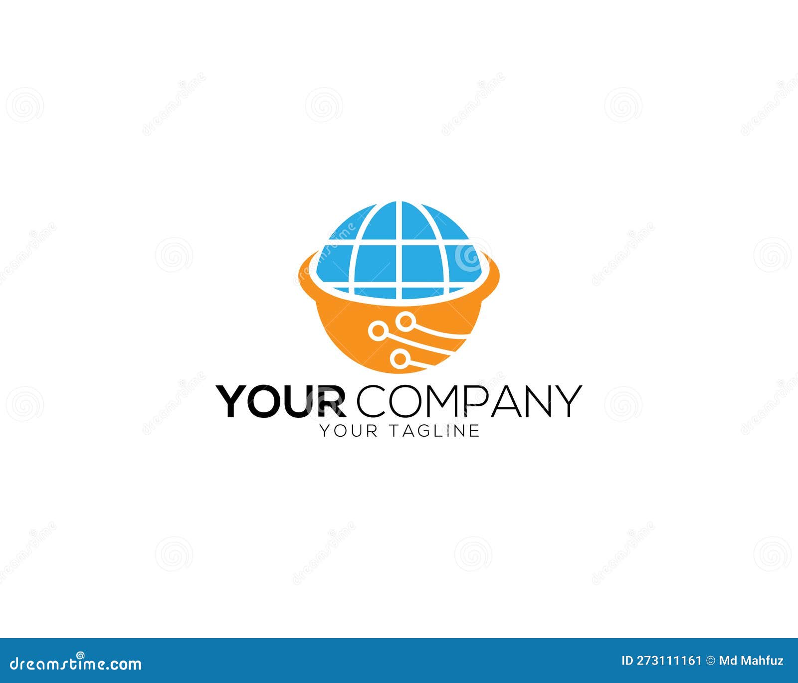 Abstract Globe World Technology Logo Design Stock Vector - Illustration ...