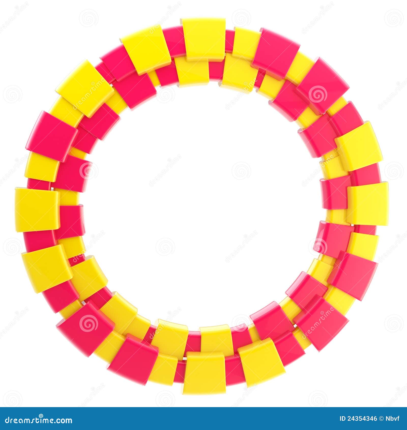 Abstract Glossy Frame Made of Smooth Blocks Stock Photo - Image of ...