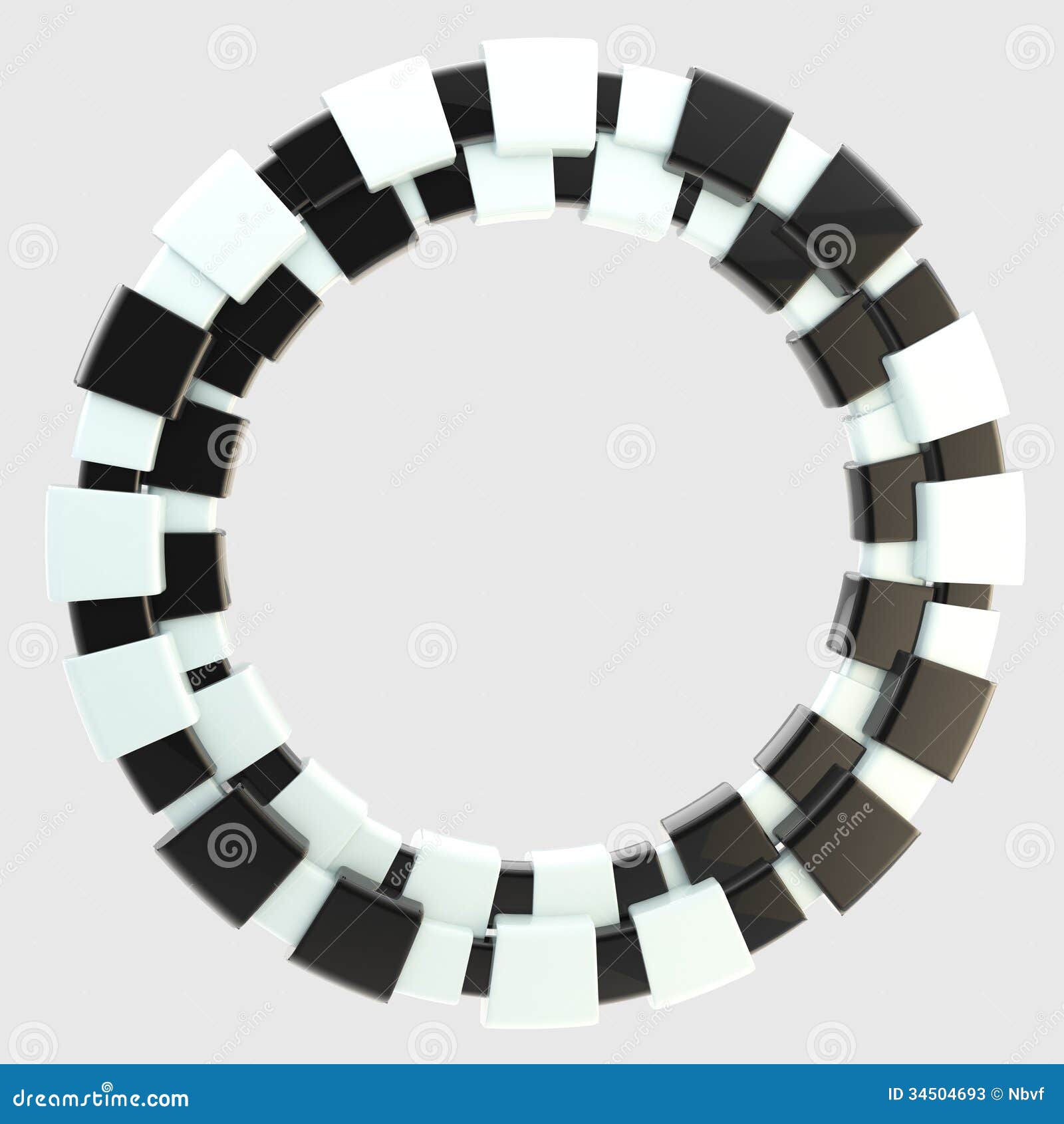 Abstract Glossy Frame Made of Smooth Blocks Stock Illustration ...