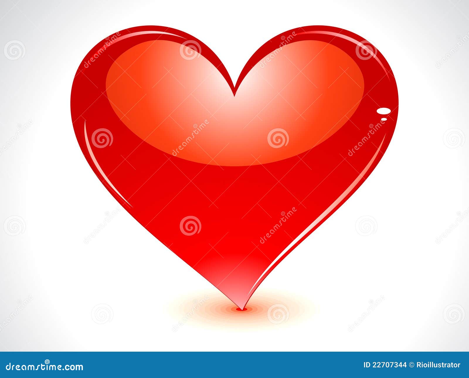 Abstract glossy heart stock vector. Illustration of graphic - 22707344