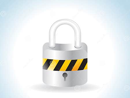 Abstract glossy lock icon stock vector. Illustration of covering - 14463463