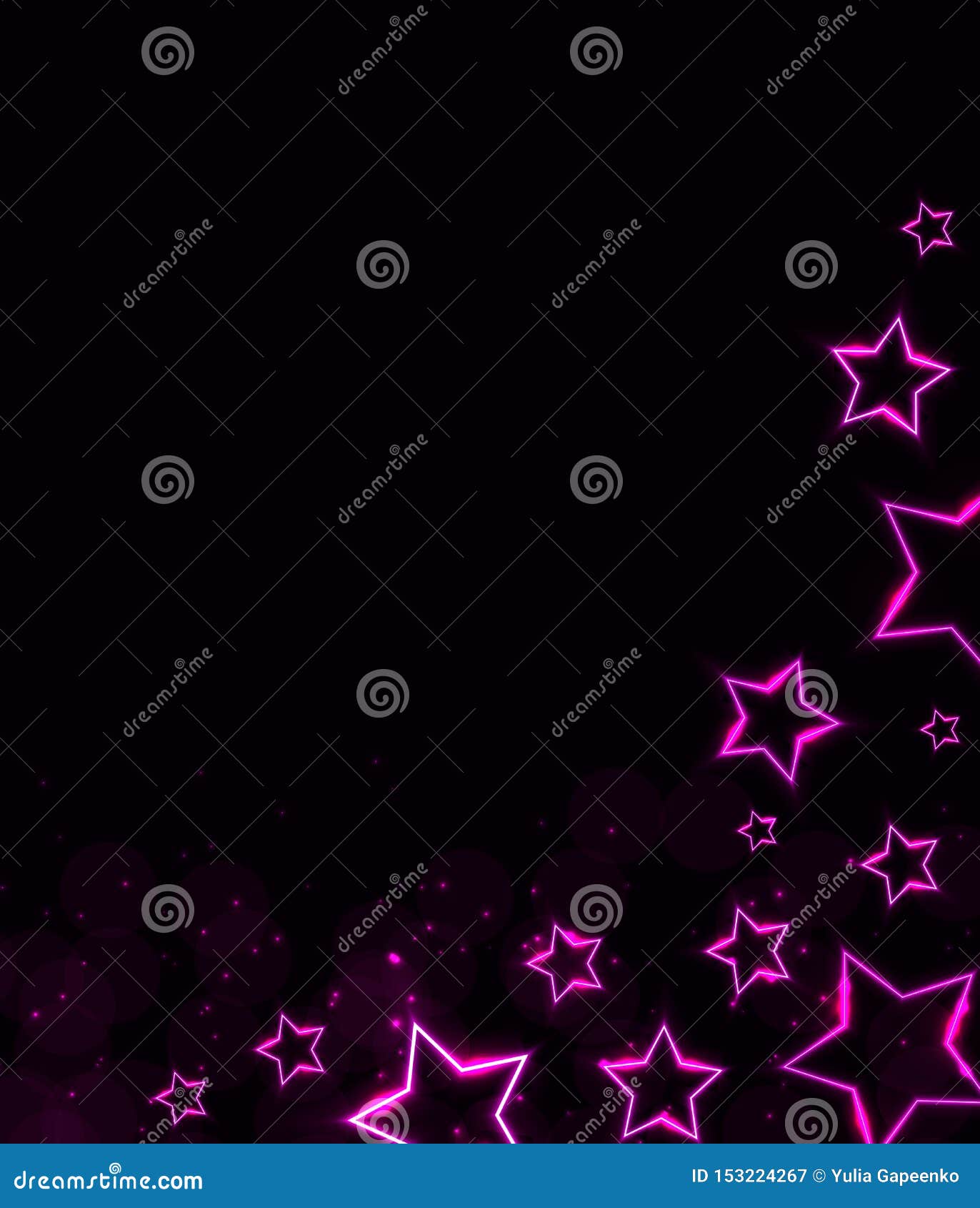 Abstract Glossy Neon Star Background. Vector Illustration Stock Vector ...