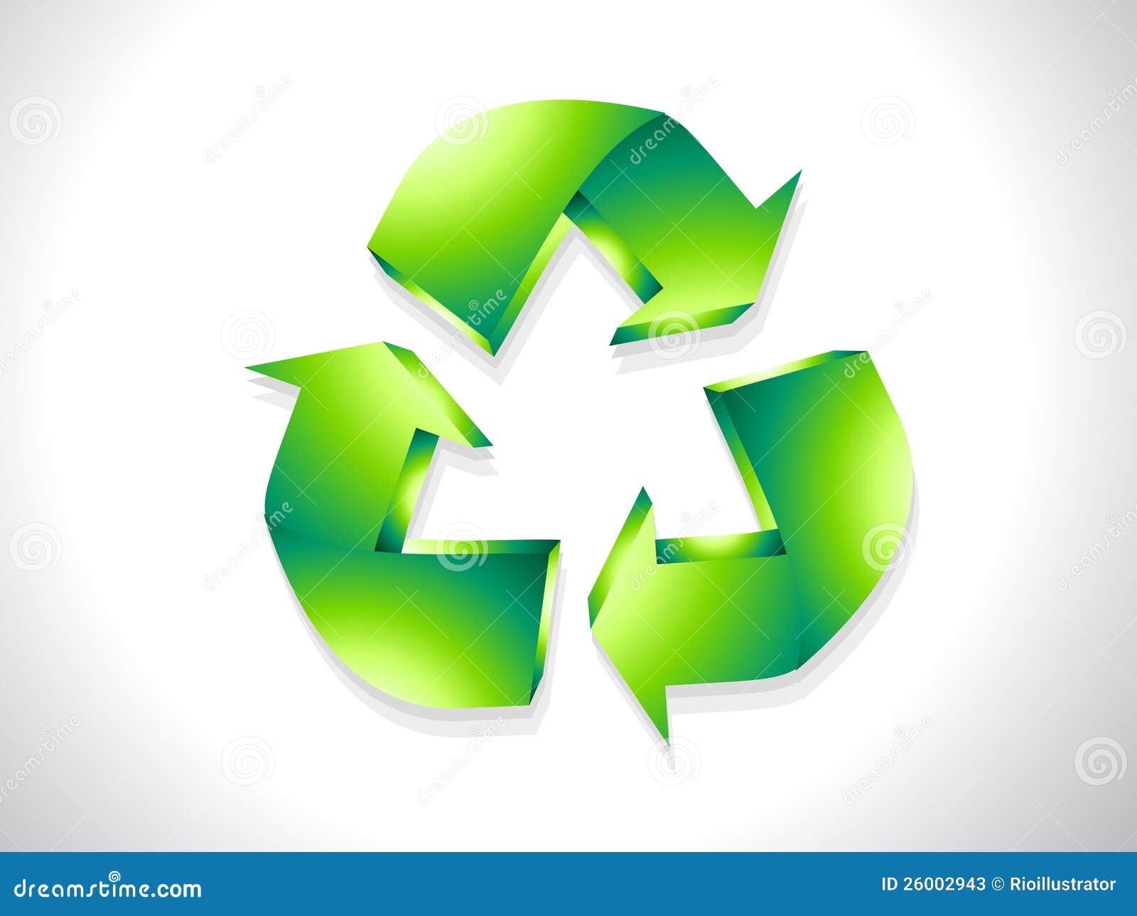 Abstract Glossy Recycle Icon Stock Vector - Illustration of circle ...