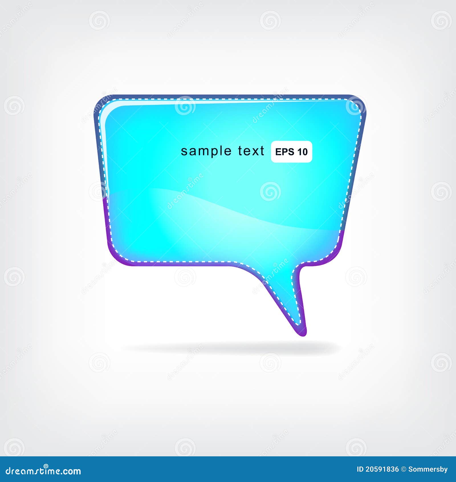 Abstract Glossy Speech Bubble Stock Vector - Illustration of dots ...