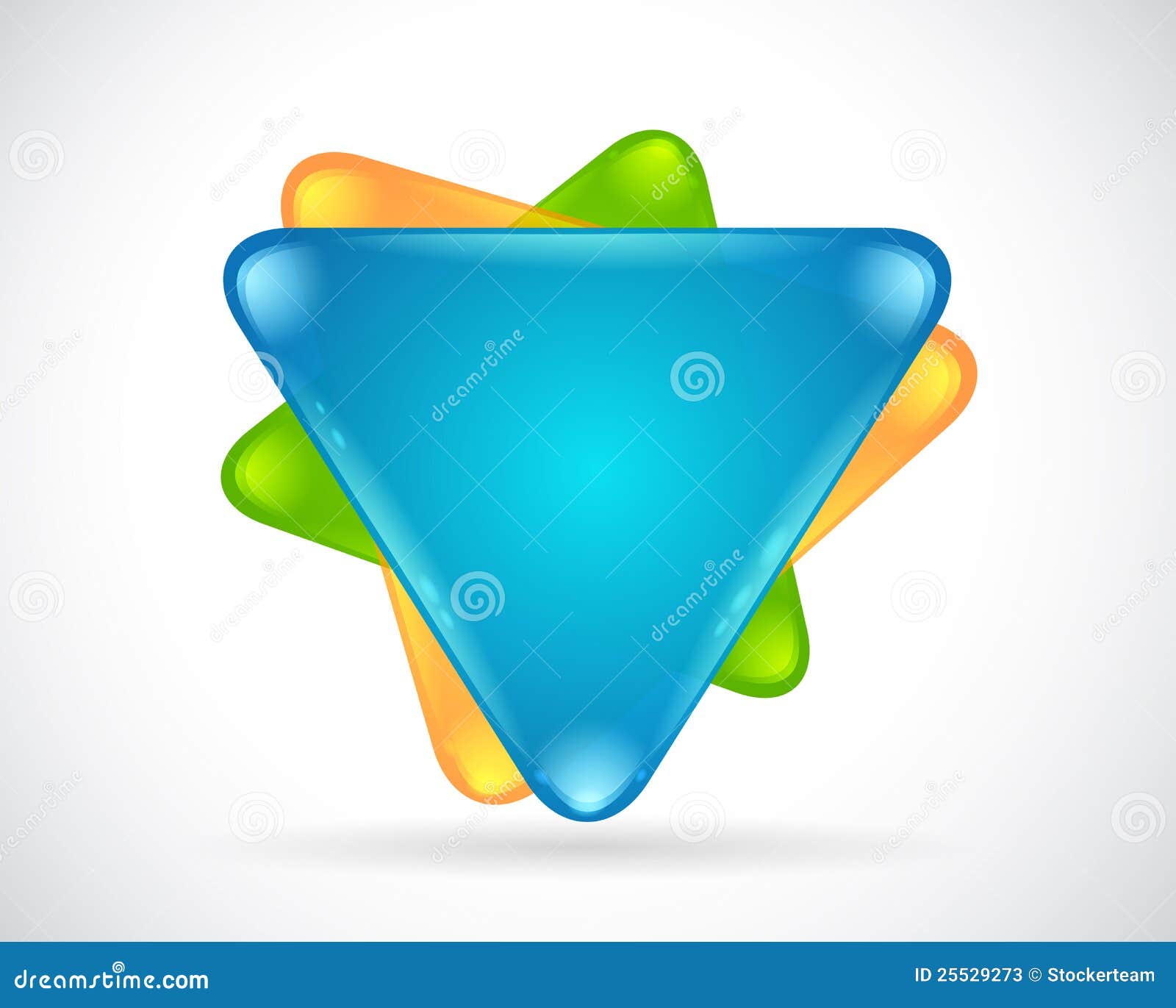 Abstract Glossy Triangle Speech Bubbles Stock Illustration ...