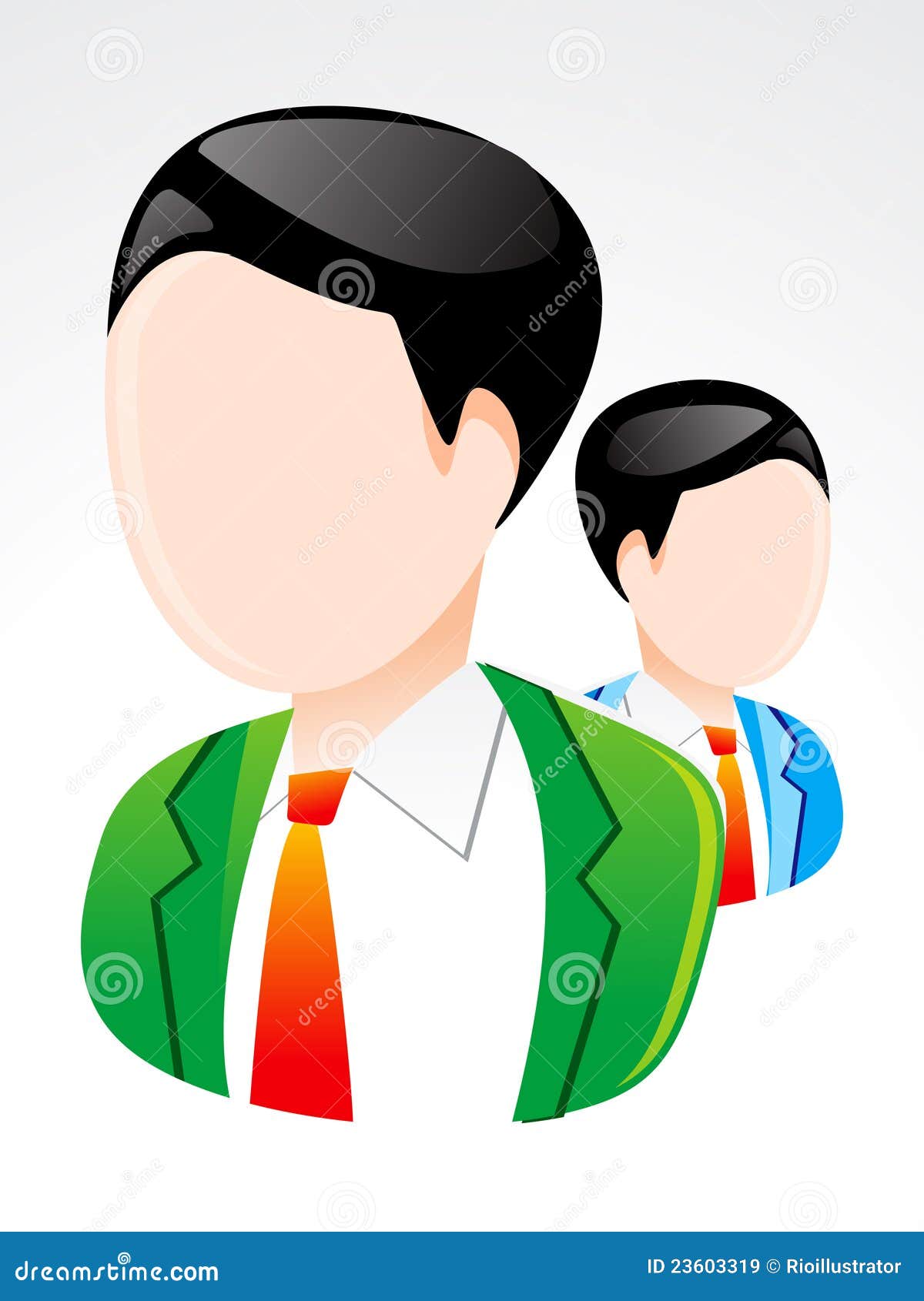 Abstract glossy user icon stock vector. Illustration of suit - 23603319