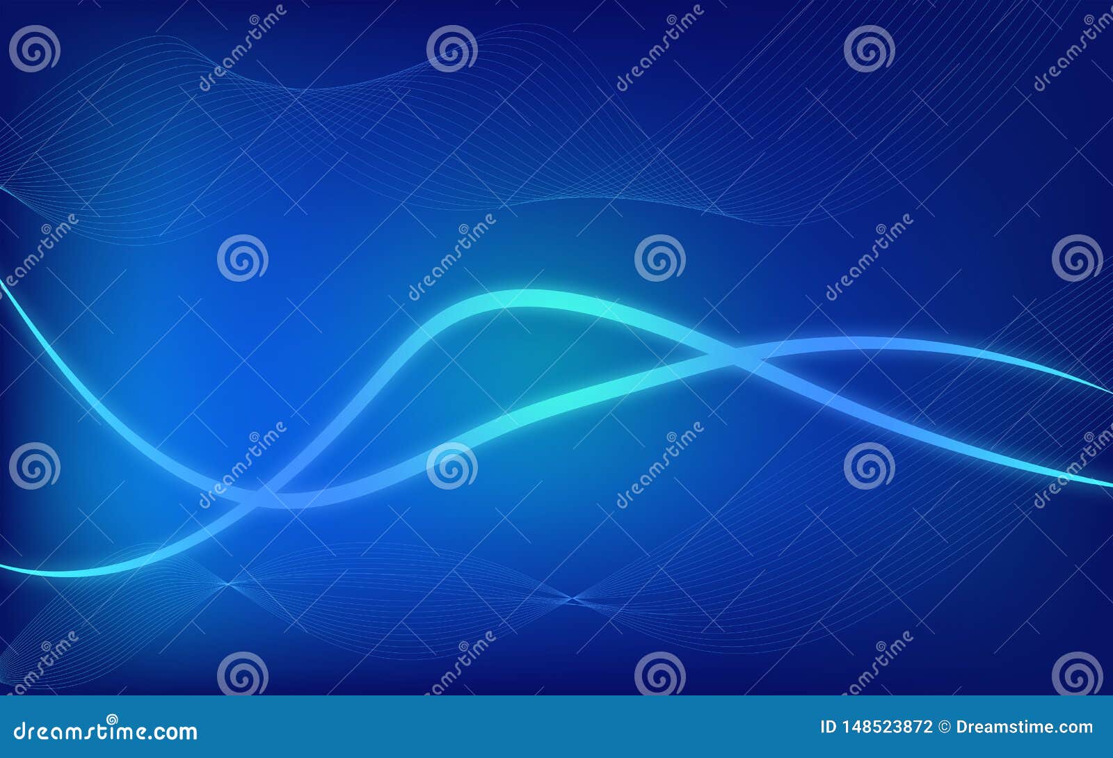 Abstract Glow Modern Background with Dark Theme Stock Illustration ...