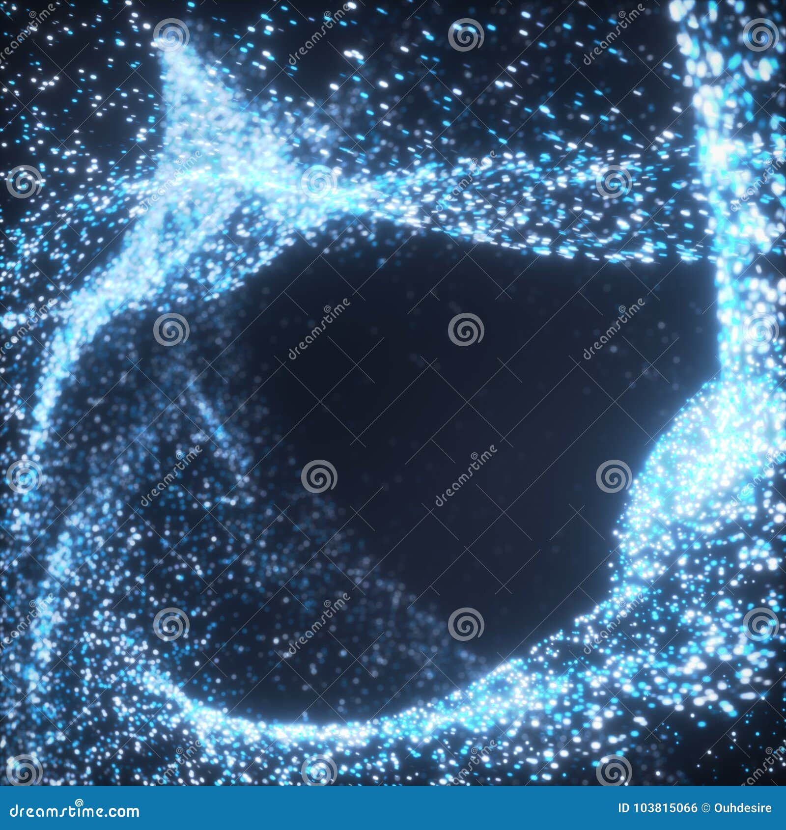 Abstract Glow Particles Background. Stock Illustration - Illustration ...