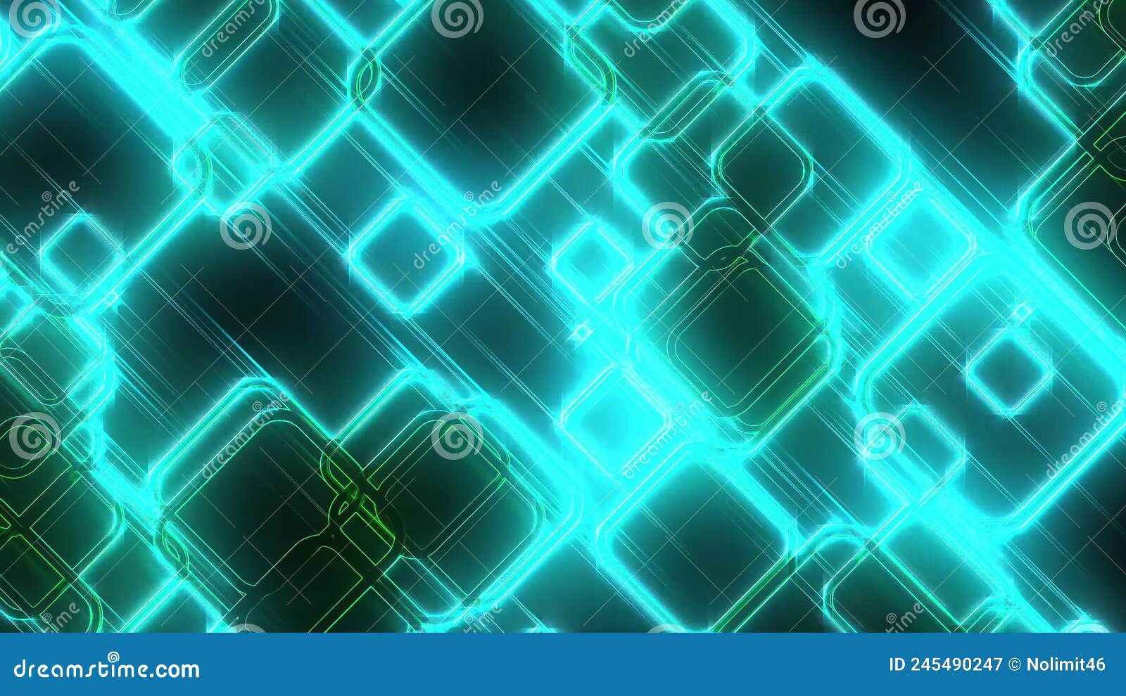 Glow squares and lines stock video. Video of moving - 245490247