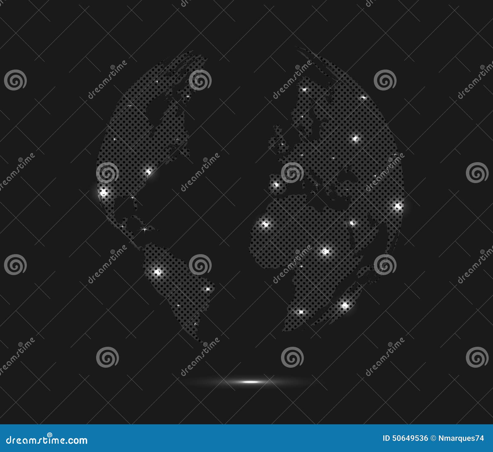 Abstract Glow World Map Vector Illustration | CartoonDealer.com #50649536