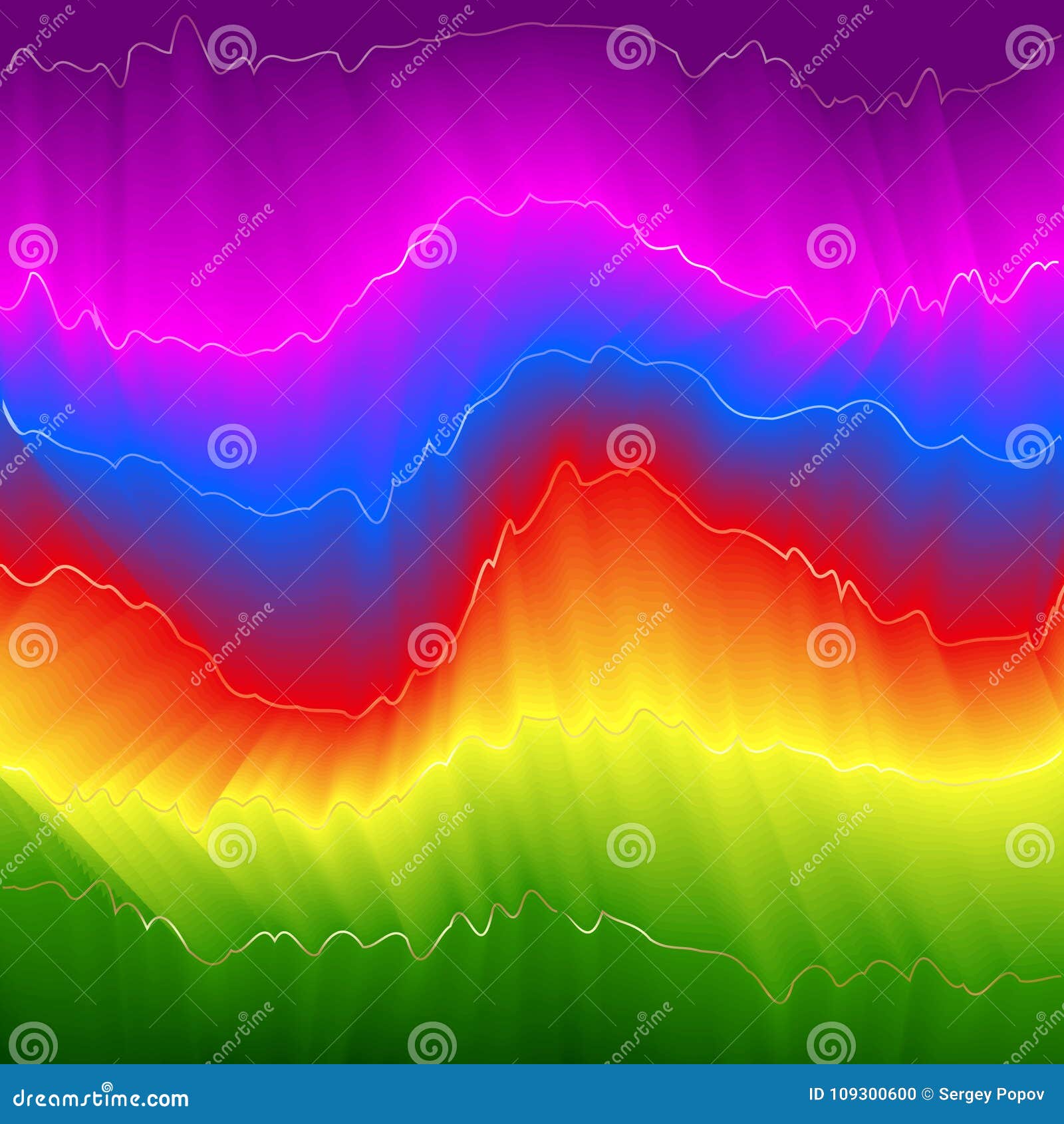 Rainbow Energy Abstract Background Stock Illustration - Illustration of ...