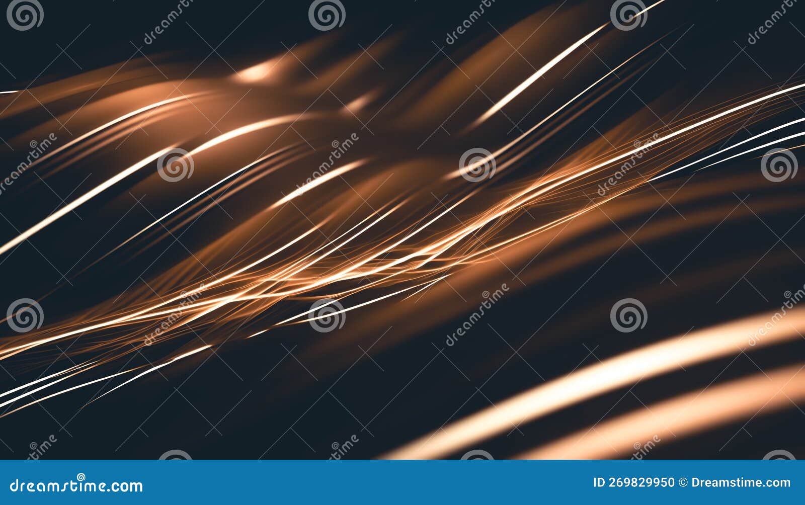Abstract Glowing Brown Background with Soft Lines, Generative Al. Stock ...