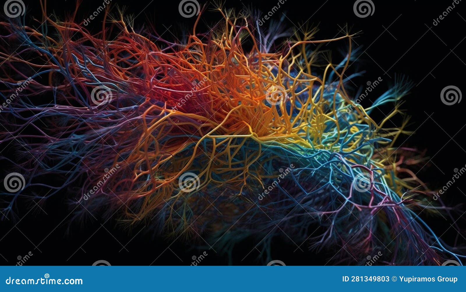 Abstract Glowing Cancer Cell Shapes in High Scale Magnification Motion ...