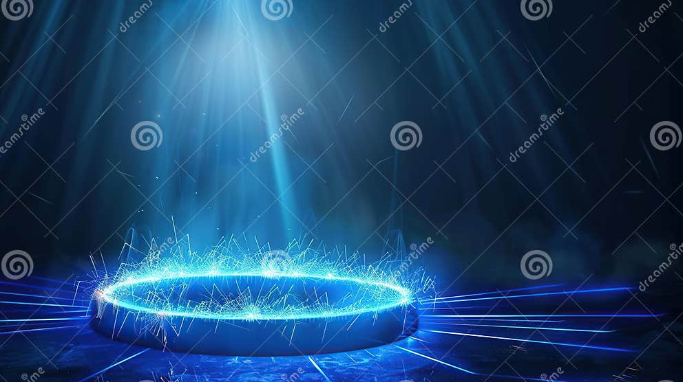 Abstract Glowing Circle Background Stock Illustration - Illustration of ...